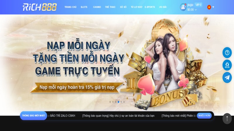 Khuyến Mãi Rich888 – Tổng Hợp Các Sự Kiện ưu đãi Hấp Dẫn - Nhà Cái Uy Tín 1VN